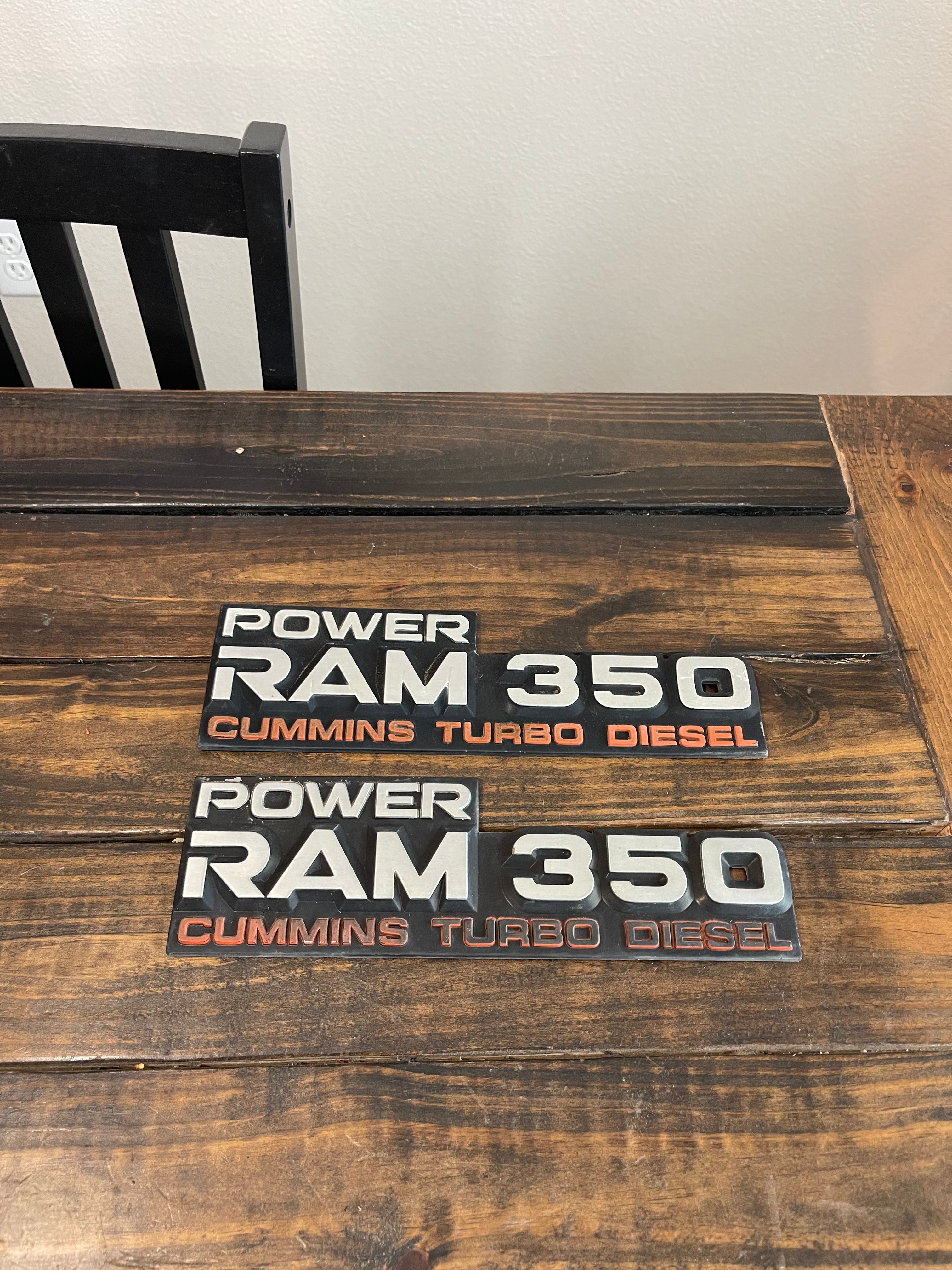 Emblems Power Ram 350 W350 Emblem Pair – KeepRTuned