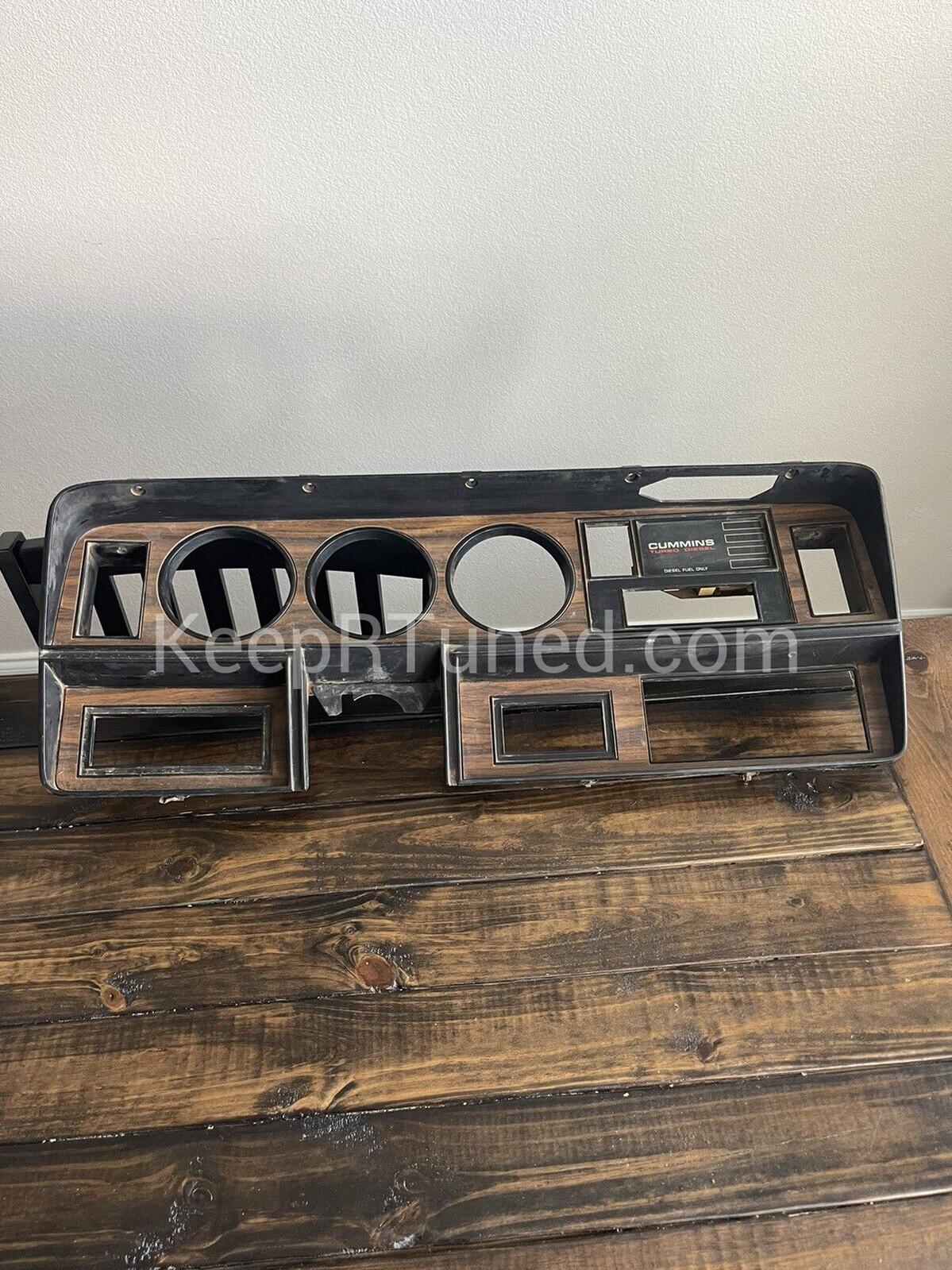 Dash Bezel With Cummins Message Center (Woodgrain) – KeepRTuned