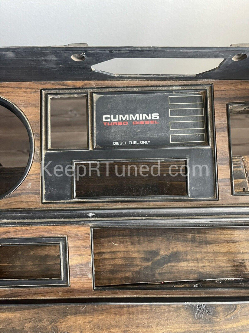 Dash Bezel With Cummins Message Center (Woodgrain) – KeepRTuned